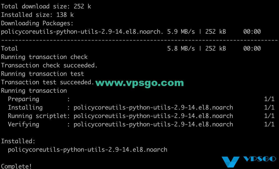 Linode CentOS8 Unable To Install Policycoreutils python VPS 